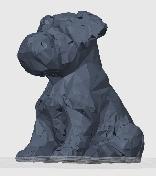 Low Poly Miniature Schnauzer by Jude - MakerWorld