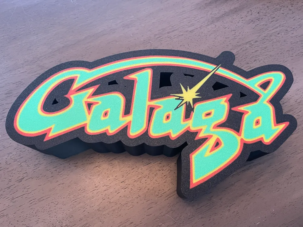Caja de luz con el logo de Galaga - Modelo de impresión 3D gratuito ...