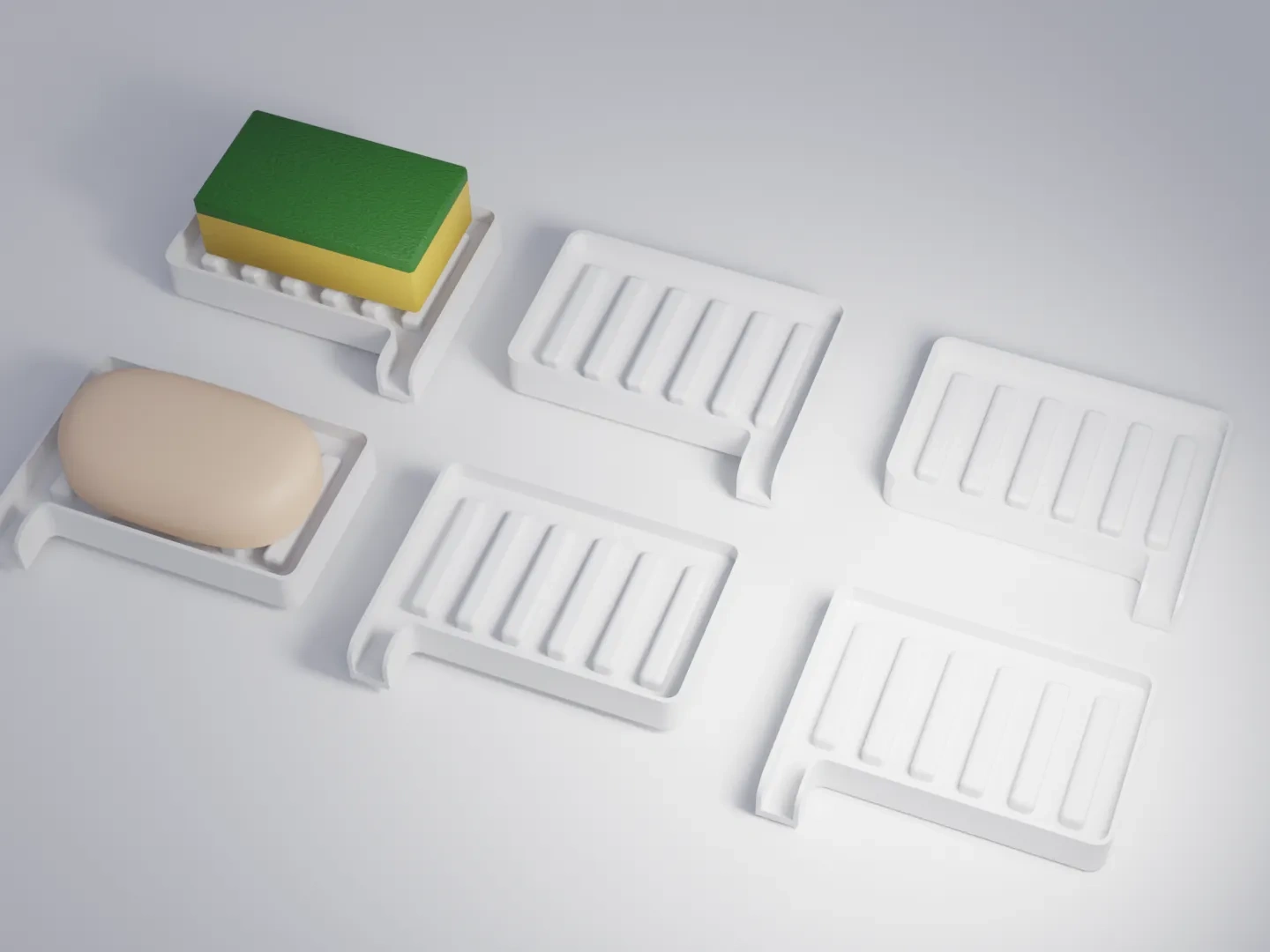 Soap box, scouring sponge rack by user_222115607 - MakerWorld