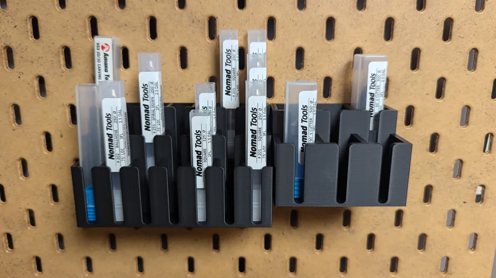 Skadis CNC & Router Bit Holder, half inch bits by dchadpage - MakerWorld