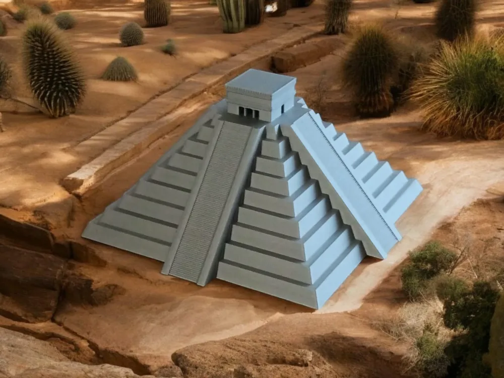 Chichen Itza Pyramid 1:400 Scale Accurate 3D Model by PS3D CREATIVE ...
