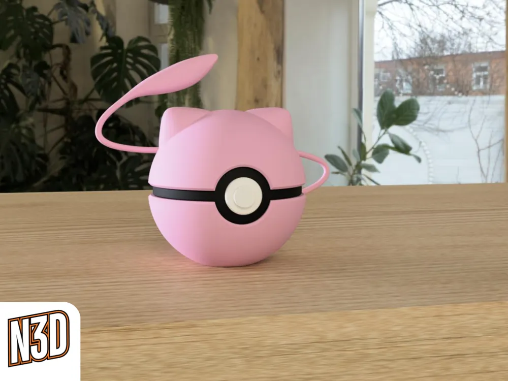 #0151 - Mew by N3D MakerWorld: Download Free 3D Models