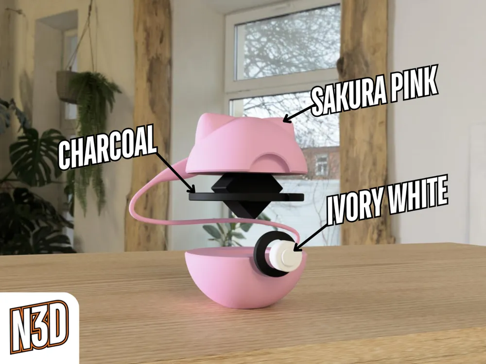 #0151 - Mew by N3D MakerWorld: Download Free 3D Models