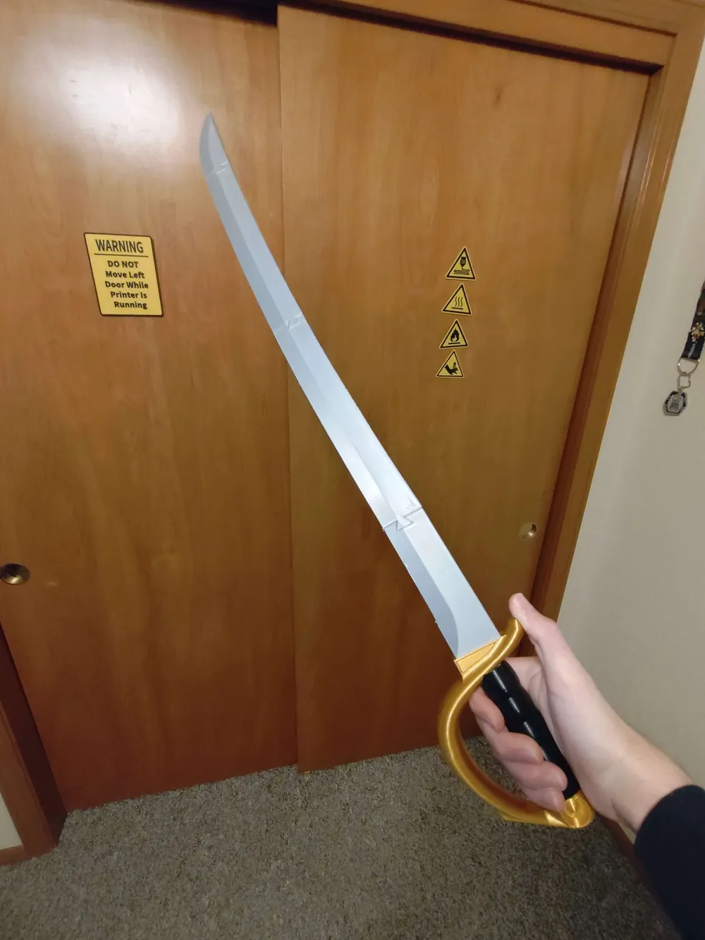Pirate Sword (100% 3D-Printed with optional Glue) - Free 3D Print Model ...