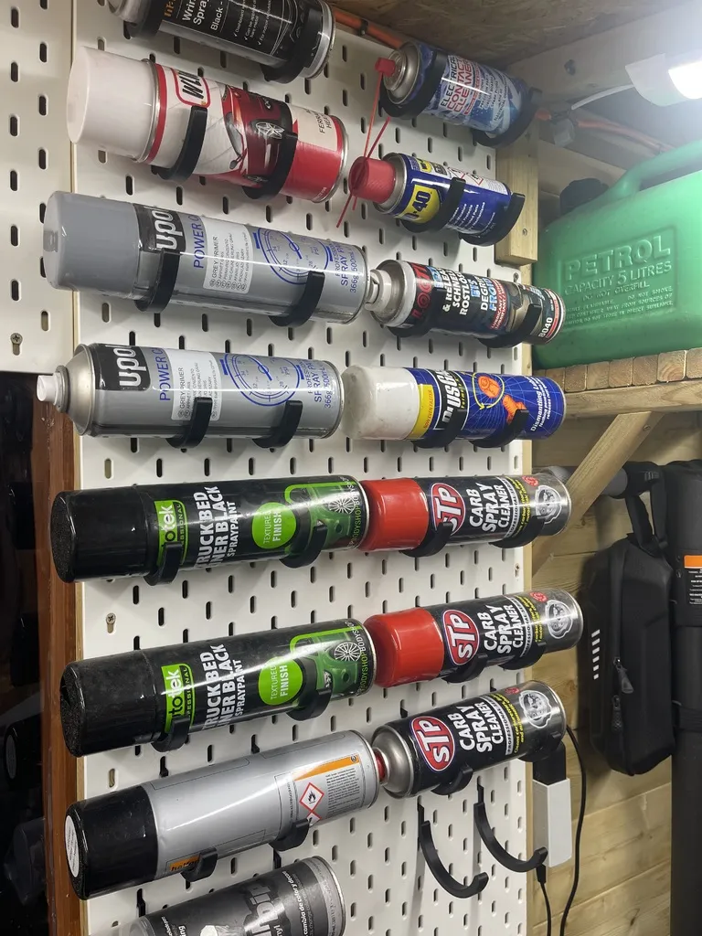 Ikea Skadis Pegboard Spray Can Holder by computerstar2000 - MakerWorld