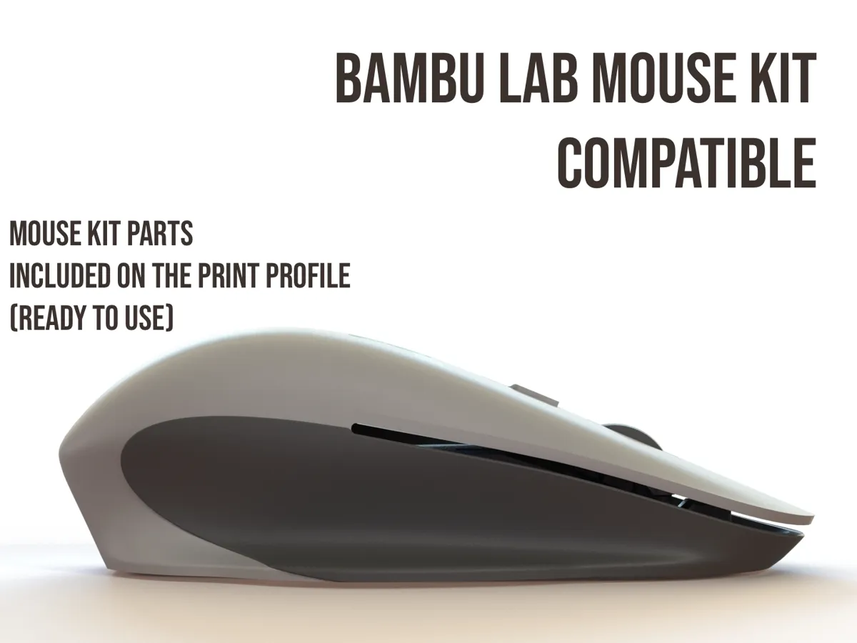 "Manta" mouse - Bambu Lab Mouse Kit Compatible by Jorge Rui MakerWorld ...