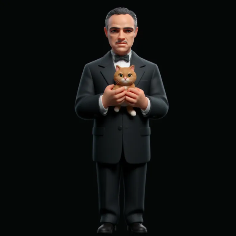 Godfather with Cat - Free 3D Print Model - MakerWorld