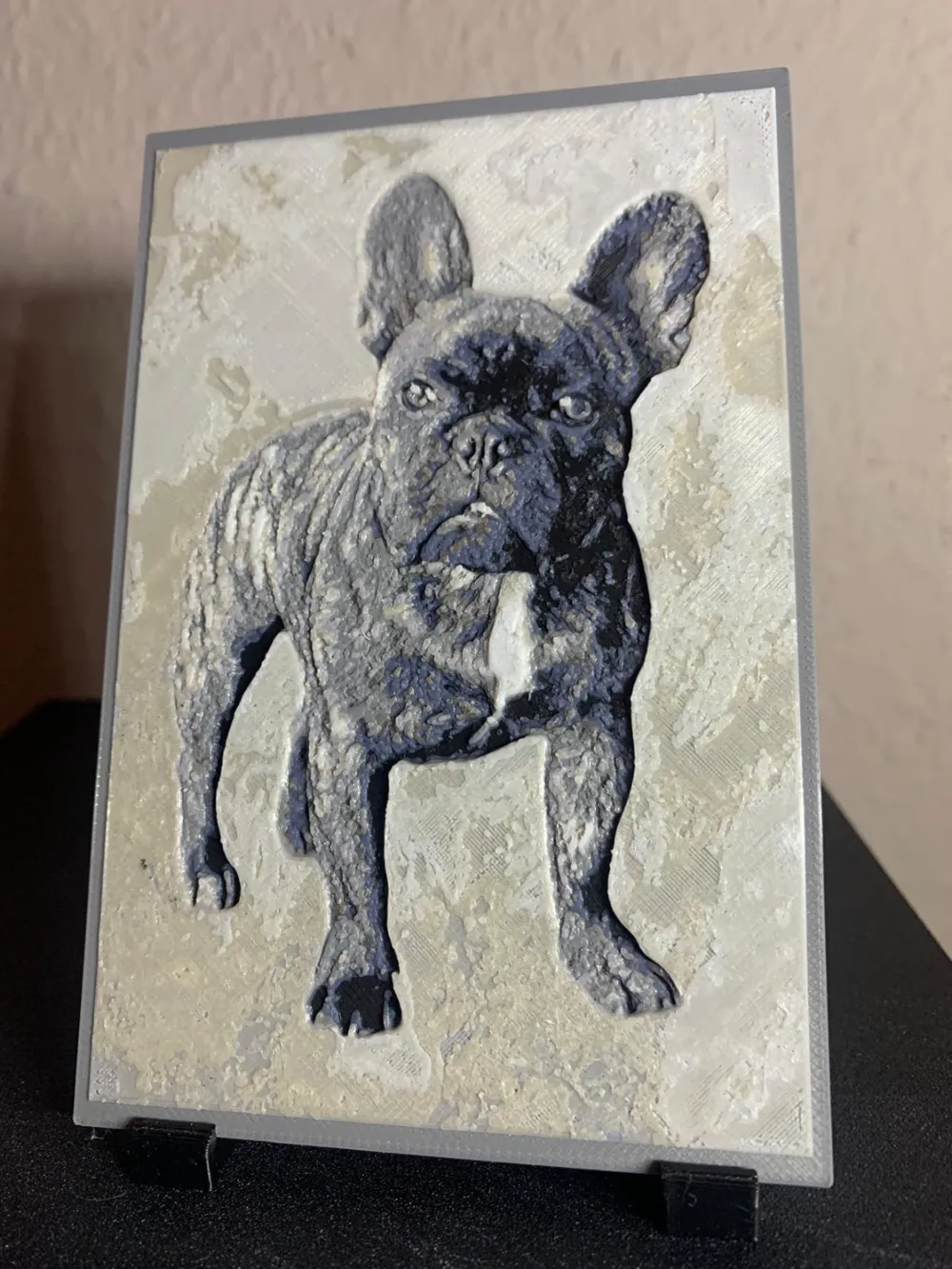 French Bulldog , Frenchi small Hueforge by RobinLeon - MakerWorld