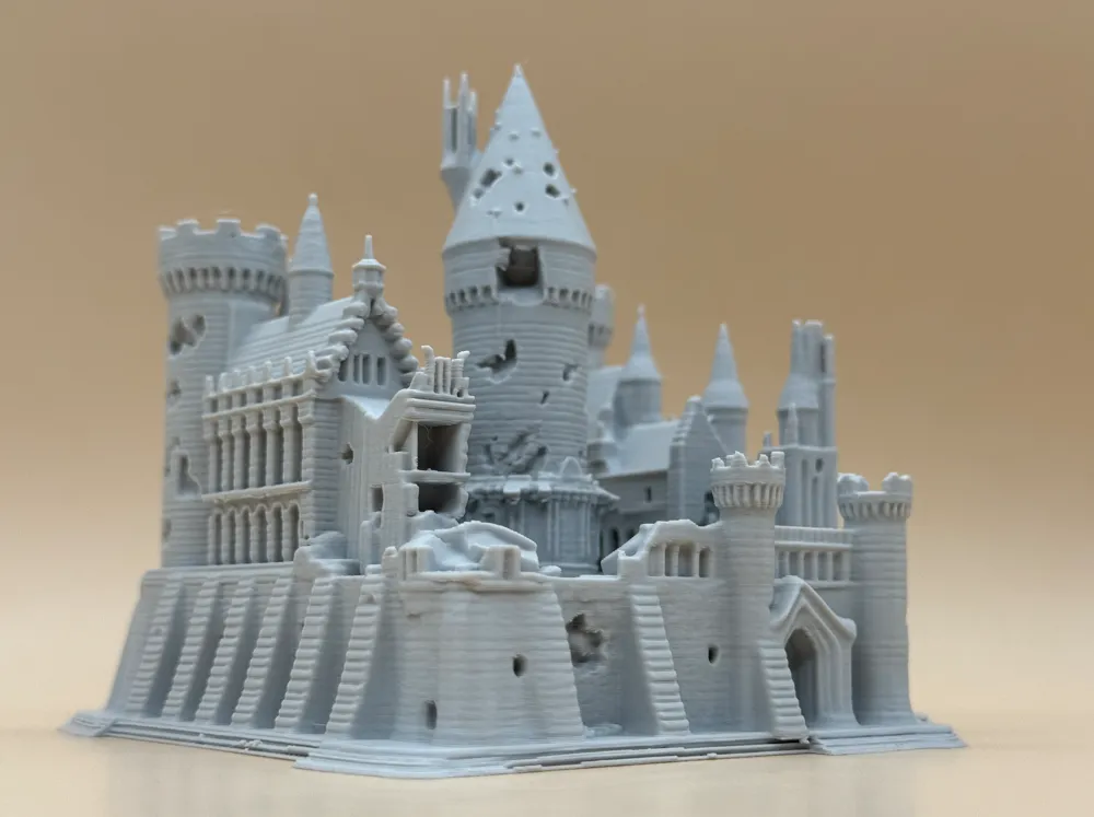 War-damaged Hogwarts Castle - Free 3D Print Model - MakerWorld