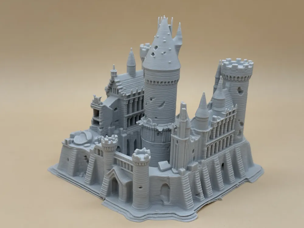 War-damaged Hogwarts Castle - Free 3D Print Model - MakerWorld