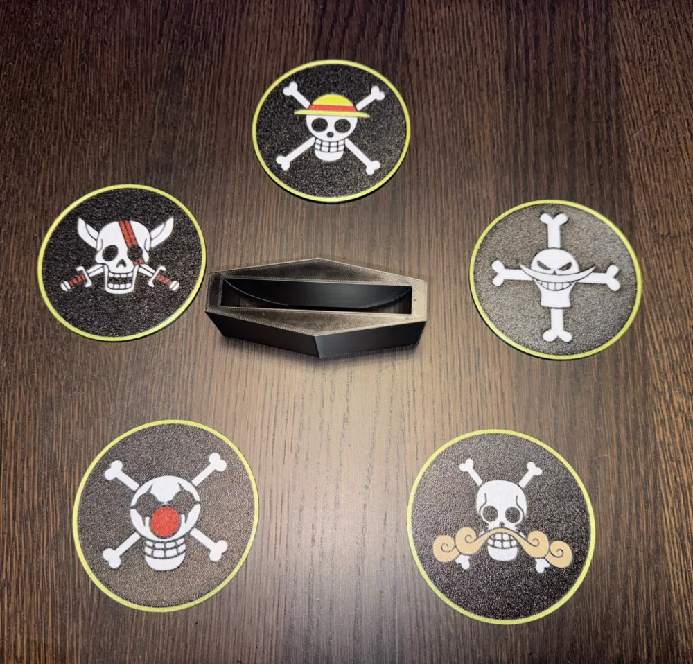 One Piece Flag Coaster by 3D-reams MakerWorld: Download Free 3D Models