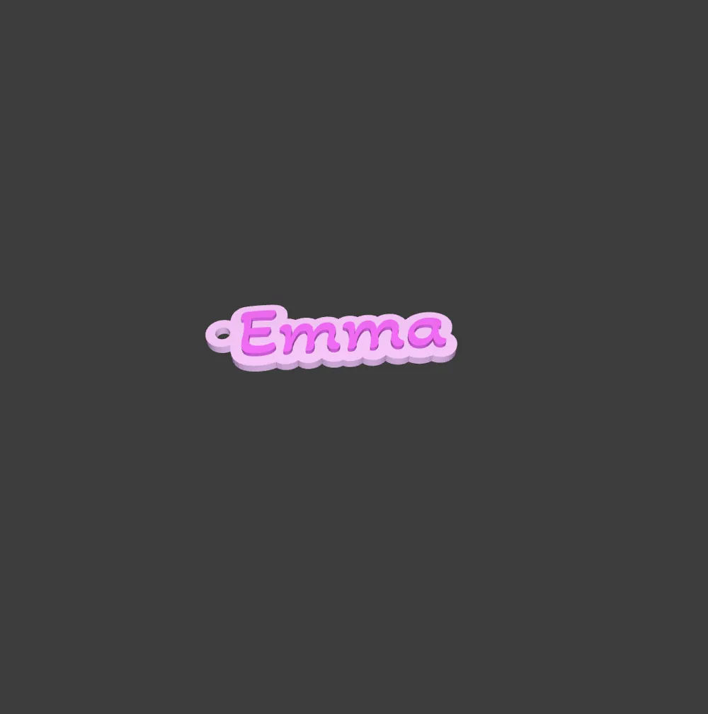 Emma Name Keychain Personalized Key Ring - Free 3D Print Model - MakerWorld