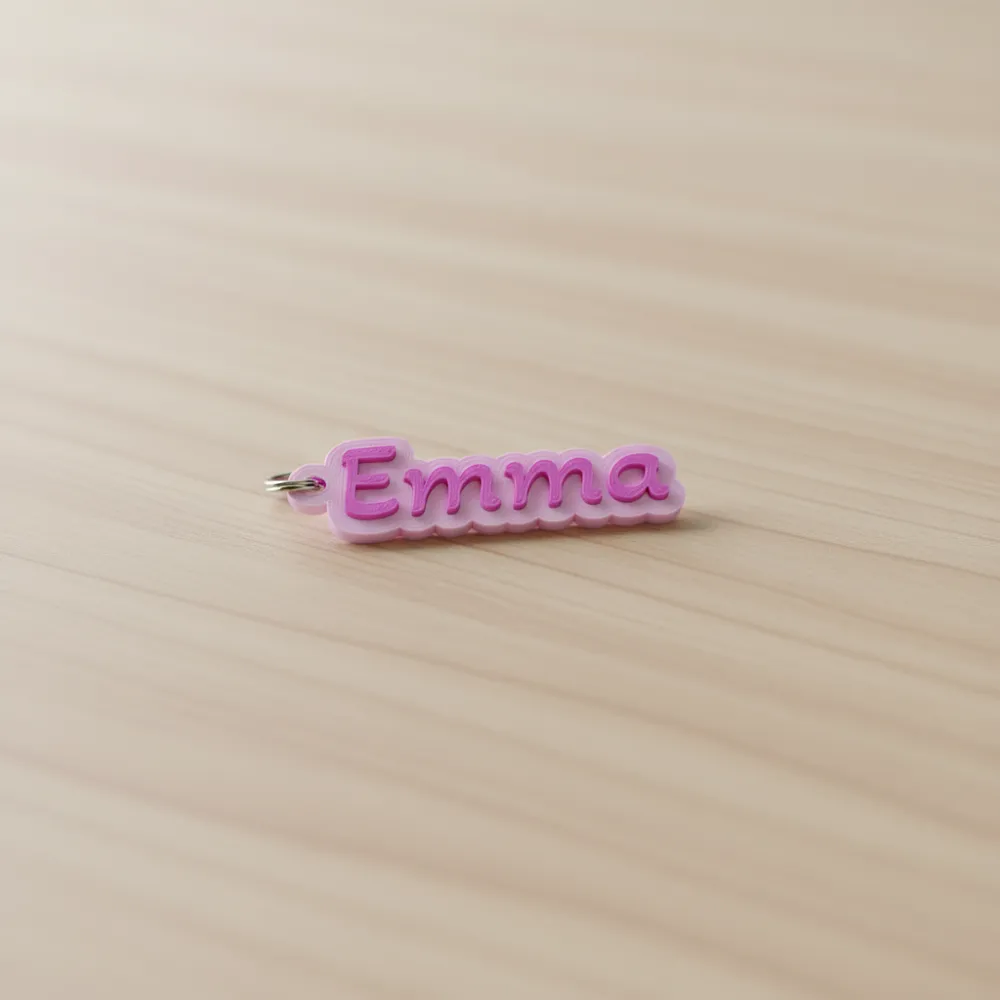 Emma Name Keychain Personalized Key Ring - Free 3D Print Model - MakerWorld