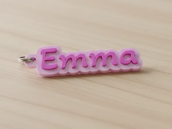 Llavero con Nombre Emma Anillo Personalizado por CANALINO MakerWorld ...