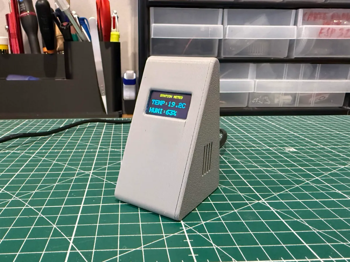 DIY Indoor Weather Station - Free 3D Print Model - MakerWorld