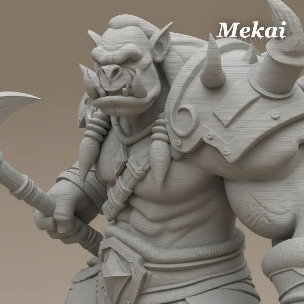 D&D Collection – Warrior Orc | Fantasy Miniature - Free 3D Print Model ...