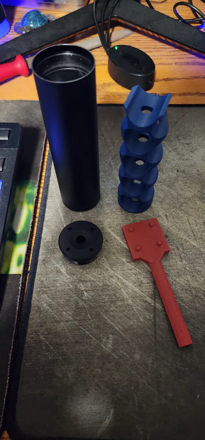 Impact M4 Baffle and Tool for Stock moderator - Free 3D Print Model ...