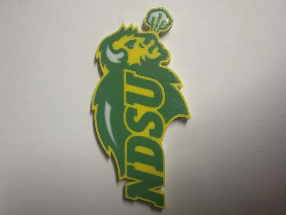 NORTH DAKOTA STATE UNIVERSITY LOGO by NAPES MakerWorld: Download Free ...