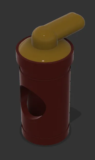 1" NPT Thumb Valve for chemical jugs by LiterallyFree - MakerWorld