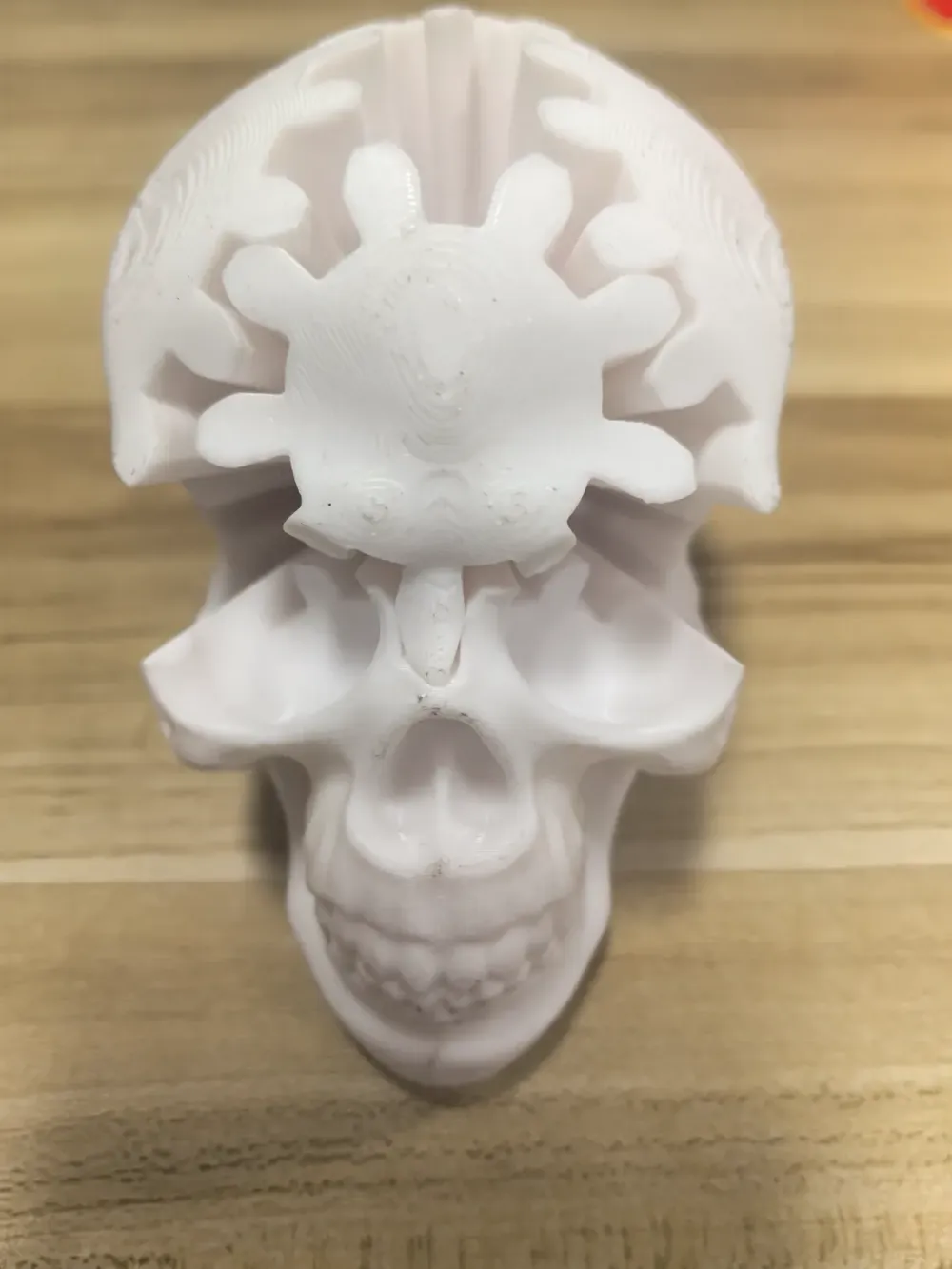 Rotating Gear Fidget Skull by user_839371684 - MakerWorld
