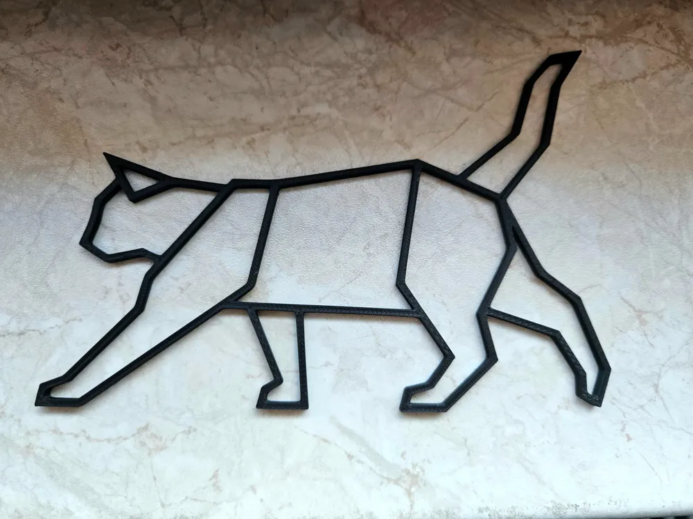 Geometric Cat by Kemo - MakerWorld