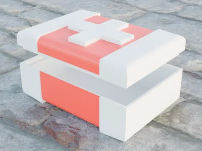 Fortnite medkit storage container by PythonPotato123 - MakerWorld