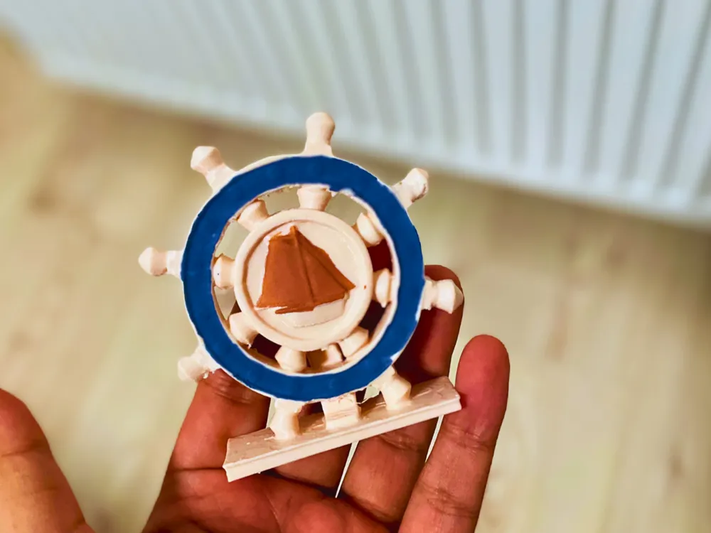 A Helmsman Guides the Voyage - Nautical Ship Wheel Theme Model by ...