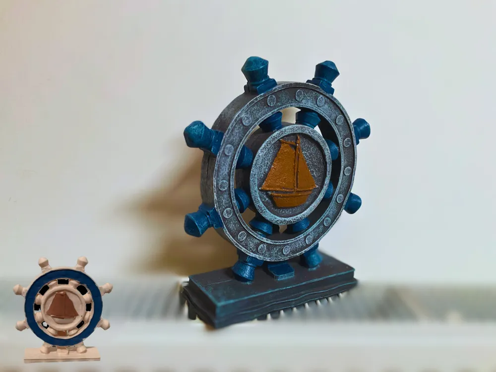 A Helmsman Guides the Voyage - Nautical Ship Wheel Theme Model by ...