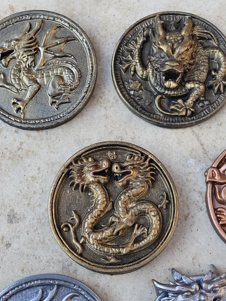 Dragon Coins - Free 3D Print Model - MakerWorld