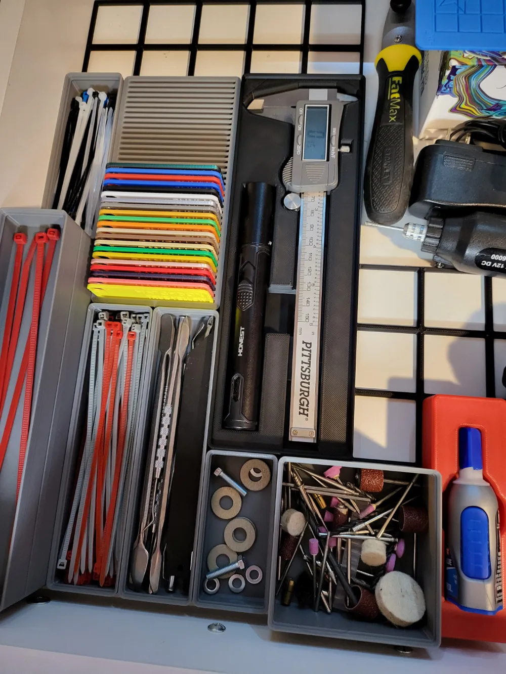 Gridfinity caliper and butane torch holder (6x2x3) by Ty's 3D Printing ...