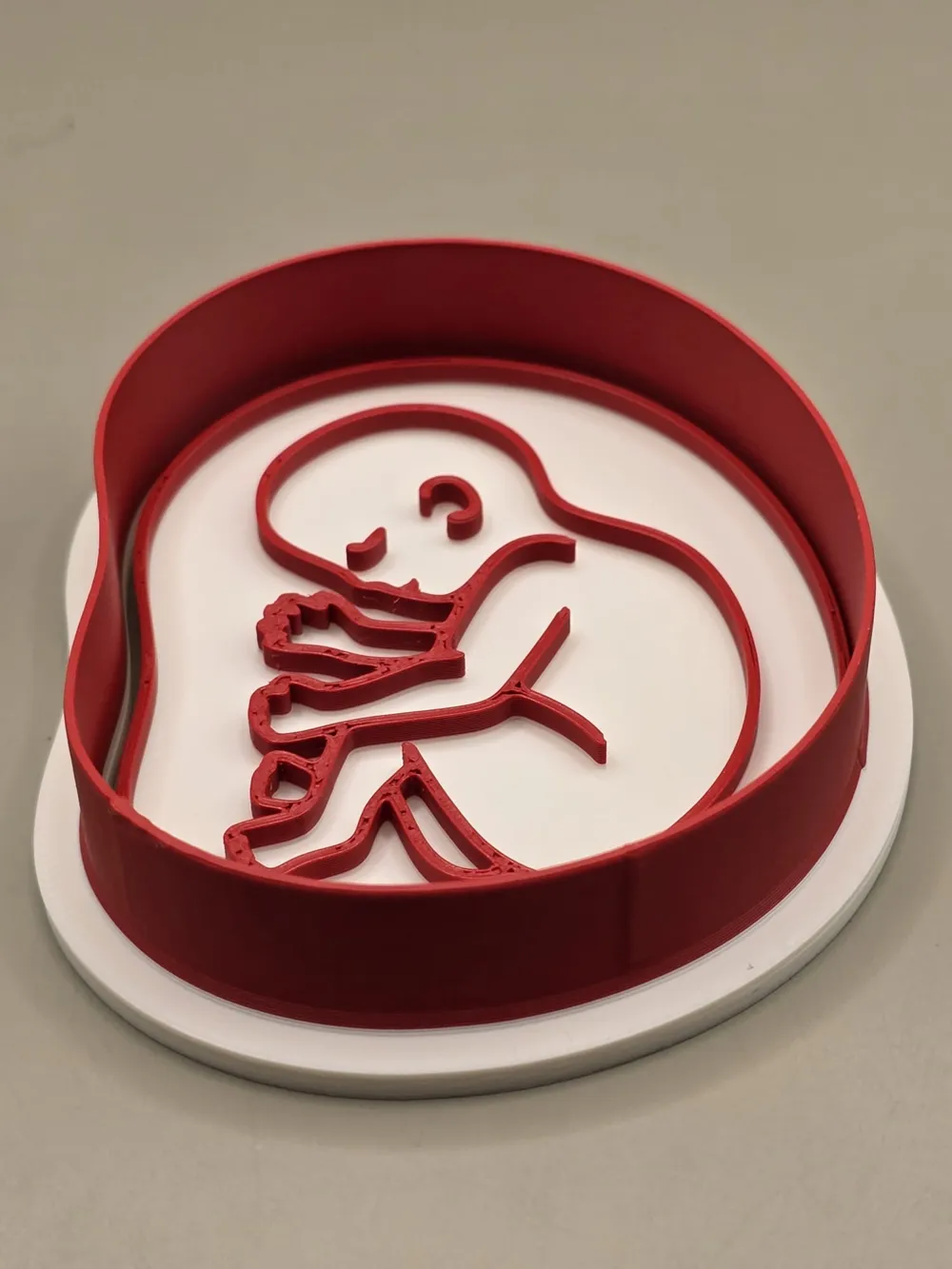Baby Womb Woman Anatomy Cutter Stamp Cookie - Free 3D Print Model ...