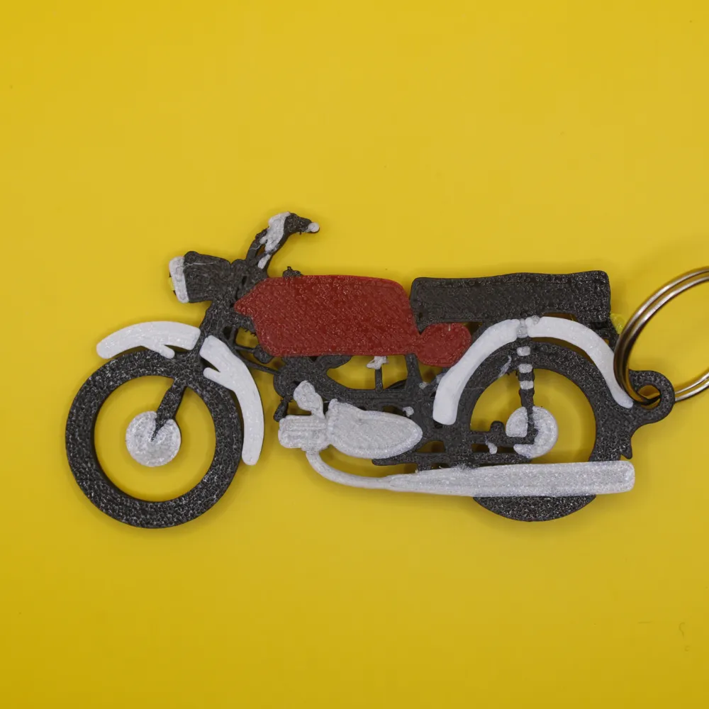 Motorcycle keychain Jawa Mustang 50/23 HOTOVO by Vize3Dtisku - MakerWorld