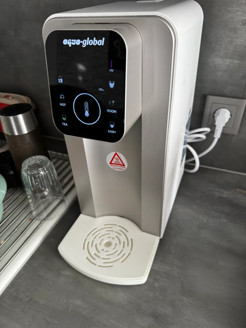 Longer Drip Tray - Aqua Global Mini Touch by Delowbox - MakerWorld