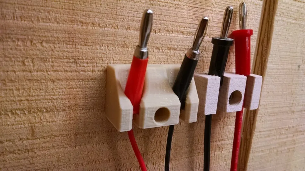 Multimeter banana plug probe cable holder by sprior - MakerWorld