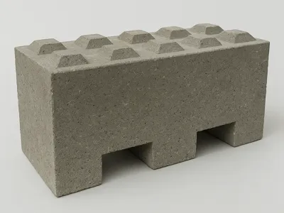 Concrete Barrier Block - Free 3D Print Model - MakerWorld