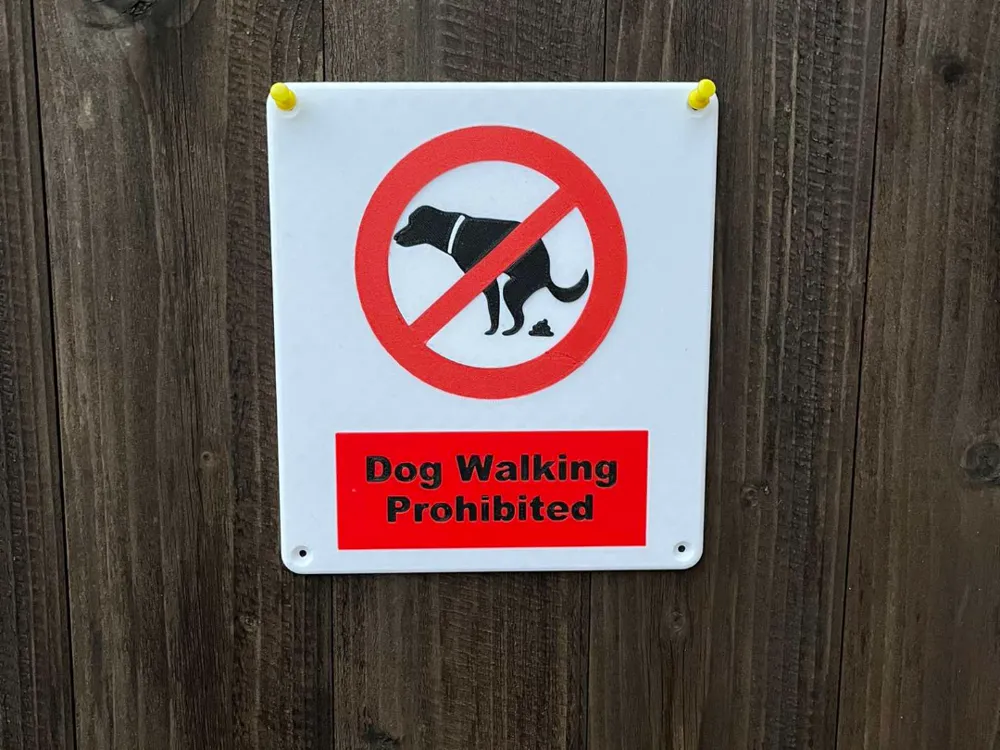 Prohibition of walking dogs, ban by Ainon3Dprint - MakerWorld