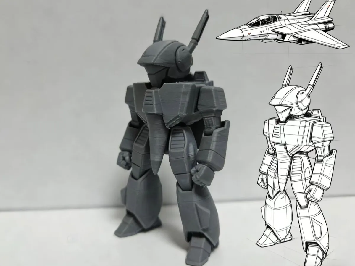 Chibi Macross/Robotech Valkyrie-VF1s - Free 3D Print Model - MakerWorld