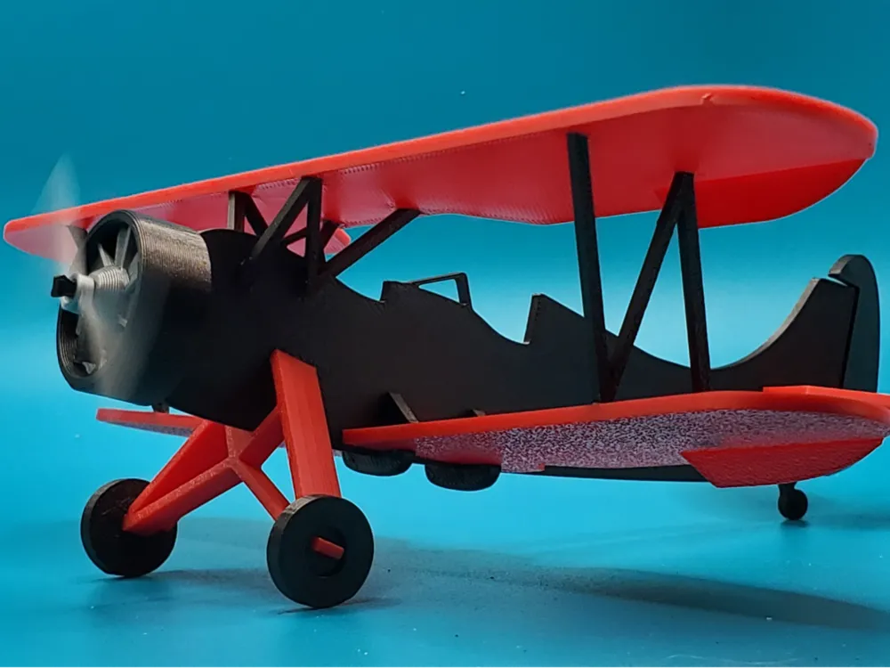 Waco UPF-7 Biplane Model Airplane Kit Card by Fight2Fly MakerWorld ...