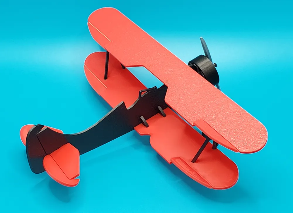 Waco UPF-7 Biplane Model Airplane Kit Card by Fight2Fly MakerWorld ...