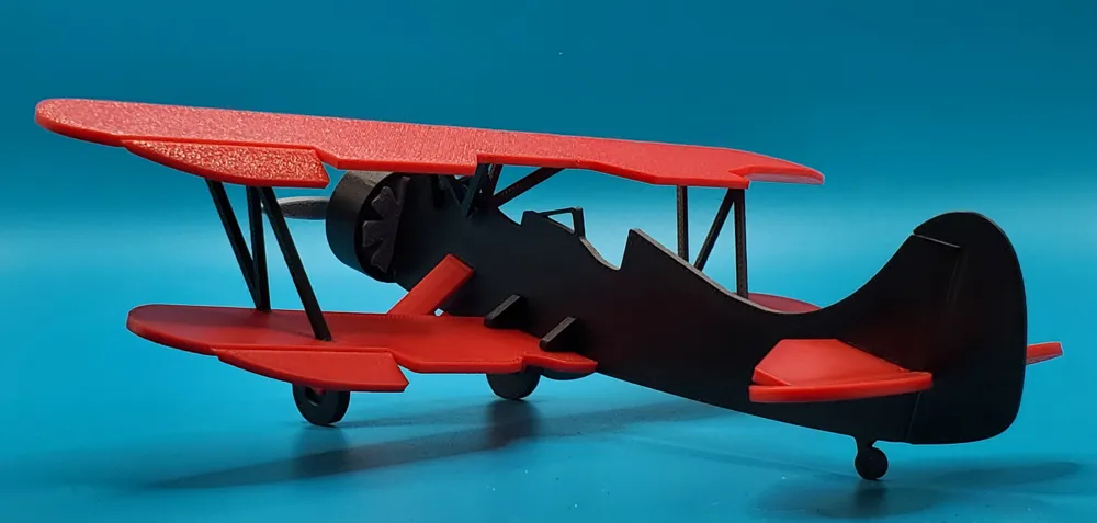 Waco UPF-7 Biplane Model Airplane Kit Card by Fight2Fly MakerWorld ...