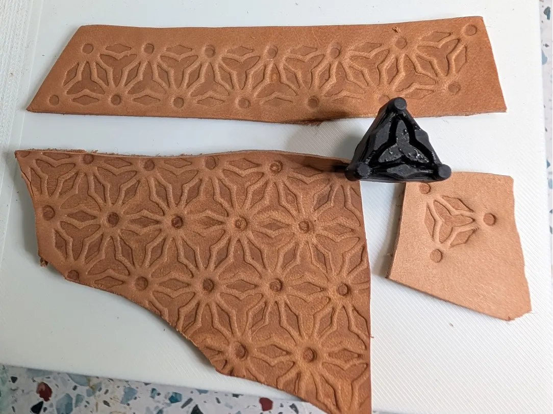Leather Border Stamp 1 - Free 3D Print Model - MakerWorld