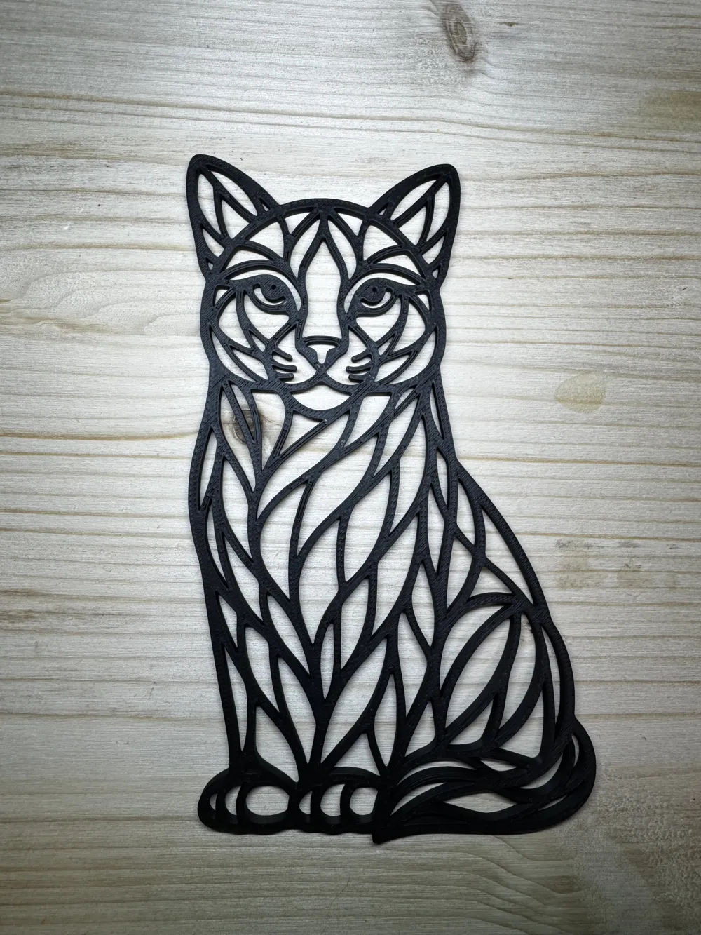 Elegant Line Animal Series - #15 Cat - Free 3D Print Model - MakerWorld
