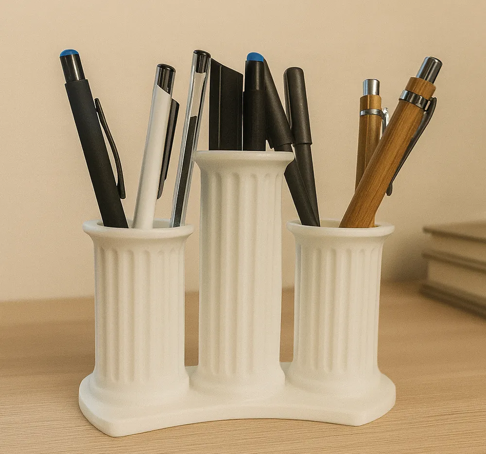 Greek Columns Pen Holder by Hael3D MakerWorld: Download Free 3D Models