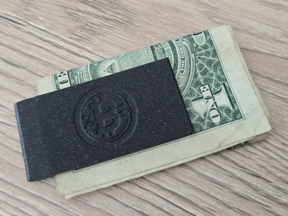 Smart strong money clip BTC logo or without logo by 3Dcrabi - MakerWorld