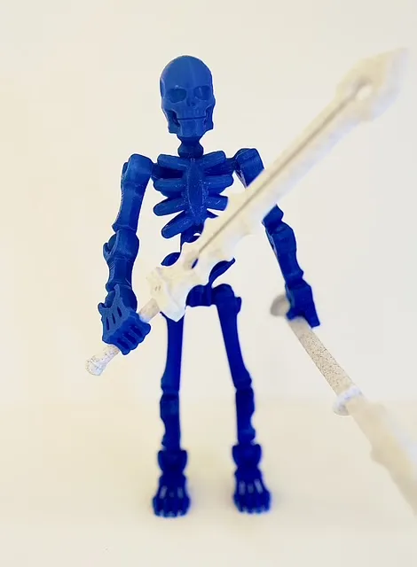 Posable Skeleton V2_With Accessories - Free 3D Print Model - MakerWorld