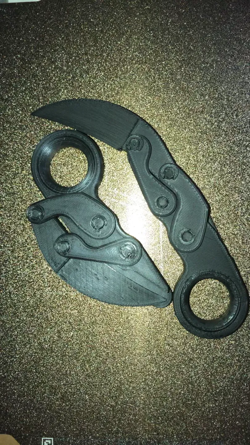 Folding Karambit Knife Fidget Toy by ShelbyGTSS67 MakerWorld: Download ...