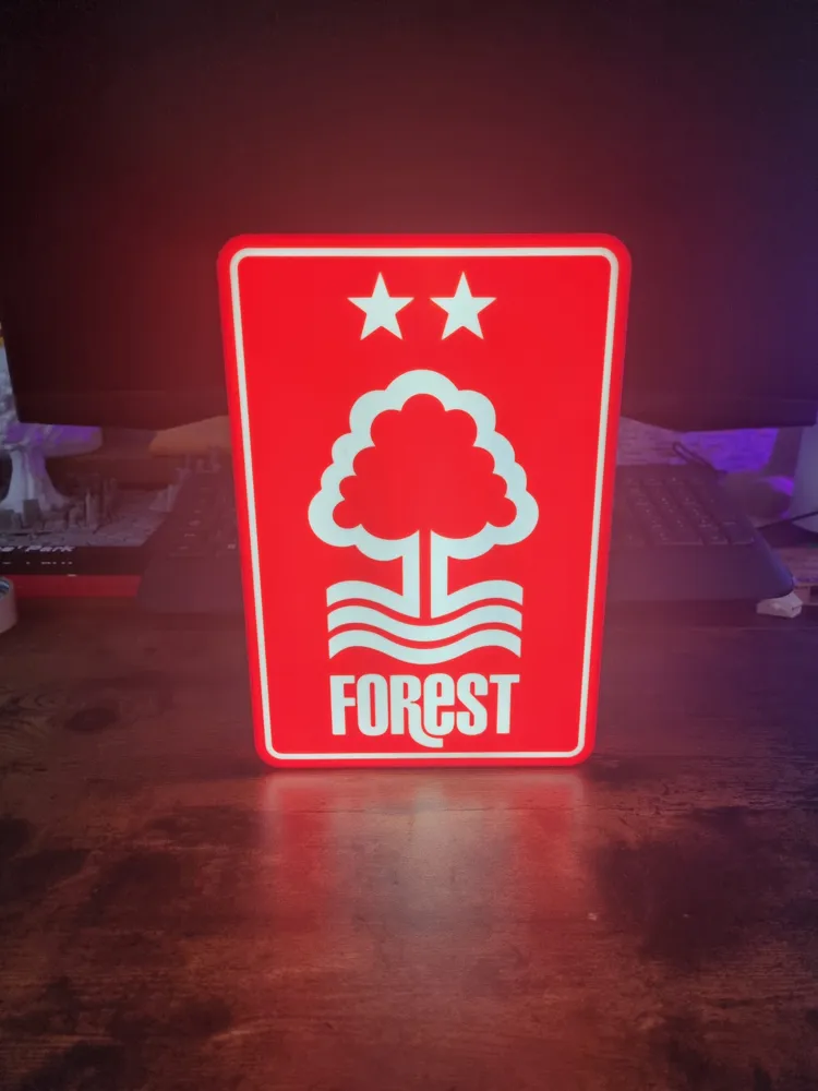Nottingham Forest Box Light - Free 3D Print Model - MakerWorld