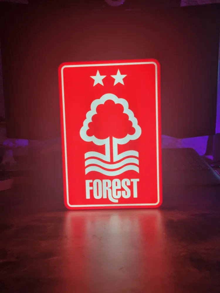 Nottingham Forest Box Light - Free 3D Print Model - MakerWorld