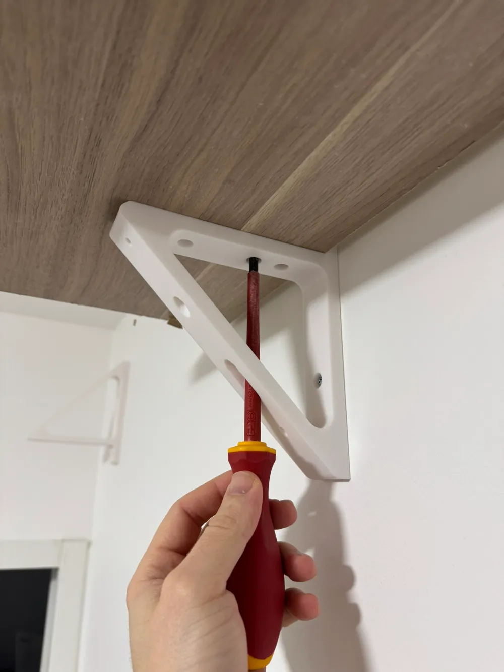 Reversible 45 or 90-degree shoe shelf bracket by ...