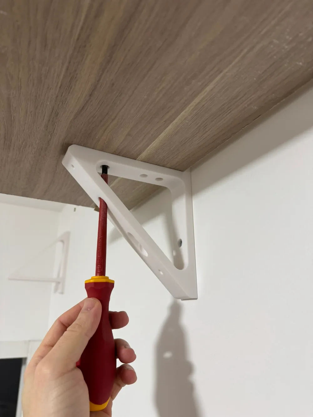 Reversible 45 or 90-degree shoe shelf bracket by ...